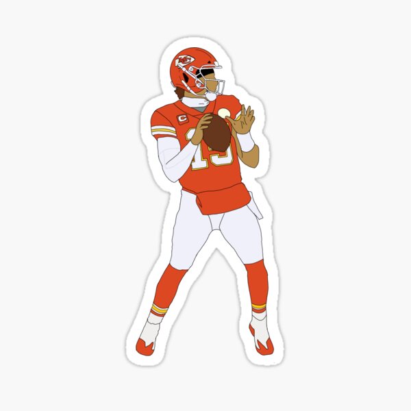 "Patrick Mahomes Throwing" Sticker for Sale by gclemons | Redbubble