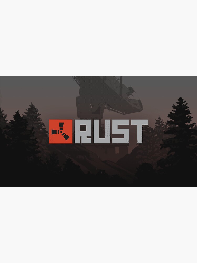 "Rust Video Game Cover " Sticker for Sale by Vintage-Travler | Redbubble