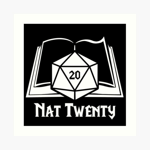 "Nat Twenty Guild Logo" Art Print by ActuallyArcane | Redbubble