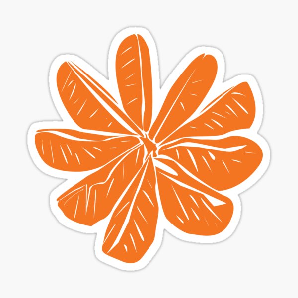"orange-flower" Sticker for Sale by laddawanchoonyo | Redbubble