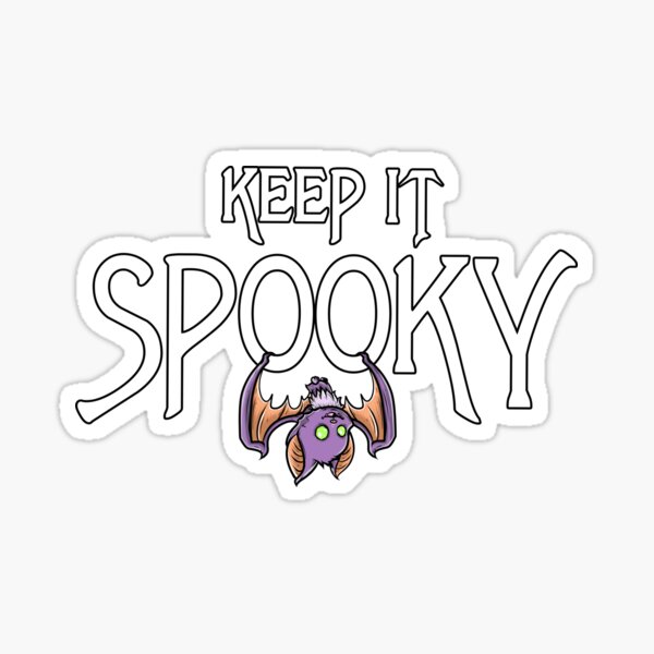 "Keep It Spooky - Cute Bat" Sticker for Sale by CryptidArt | Redbubble