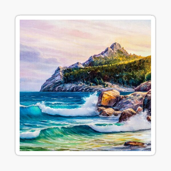 "Restless sea" Sticker for Sale by MarioColtello | Redbubble