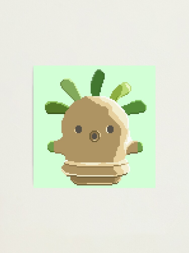 "squeakoid gyroid pixel art - green brown " Photographic Print for Sale ...