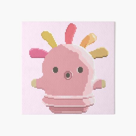 "squeakoid gyroid pixel art - pink" Art Board Print by sezalilly ...