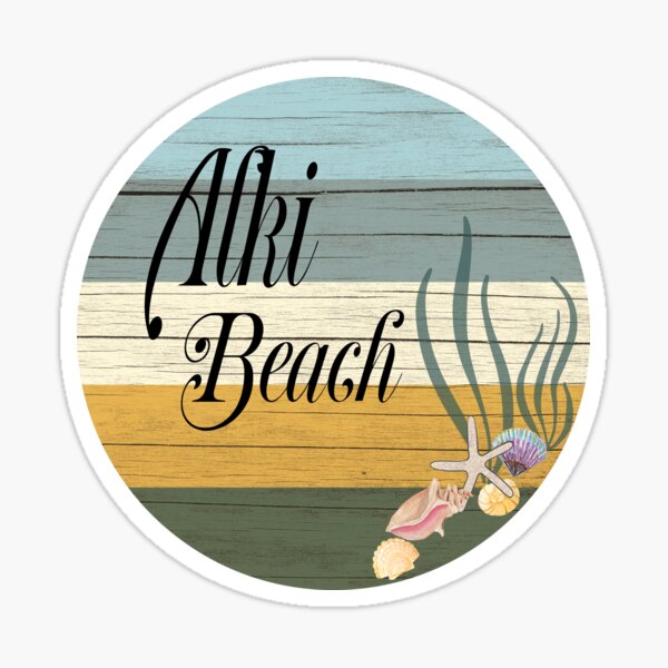 "Alki Beach" Sticker by joyfuldesigns55 | Redbubble