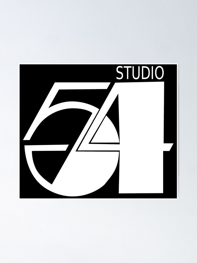 Póster «STUDIO 54 ~ 1980's NYC Disco- (versión en blanco sobre negro)» de foryourcart | Redbubble