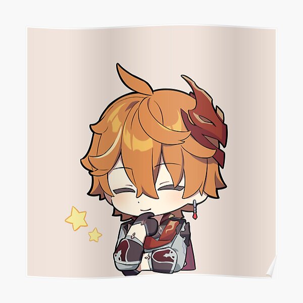 "Chibi Childe - Genshin Impact" Poster von persephonexx | Redbubble