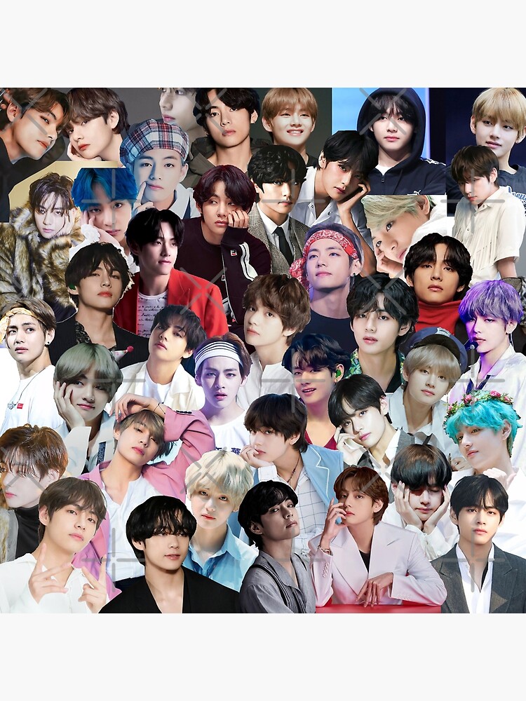 "V BTS Kim Taehyung Collage" Art Print by Athira-A | Redbubble