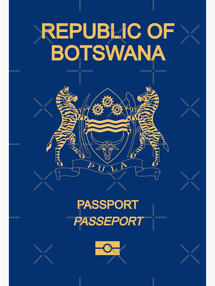 "Botswana passport " Sticker for Sale by HAKVS | Redbubble