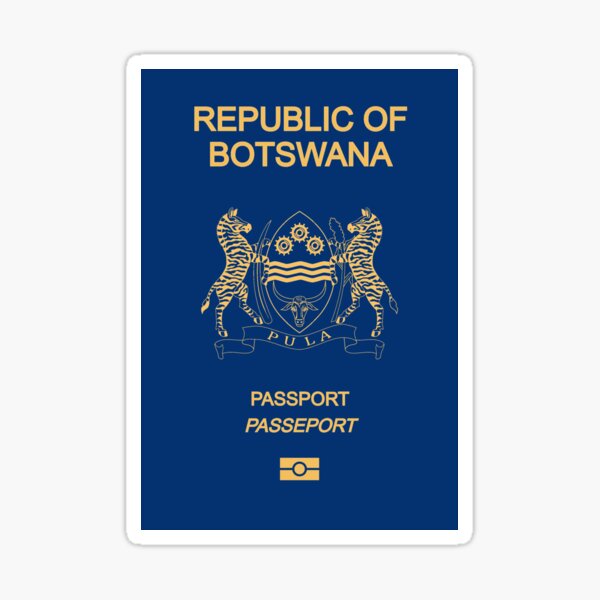 "Botswana passport " Sticker for Sale by HAKVS | Redbubble