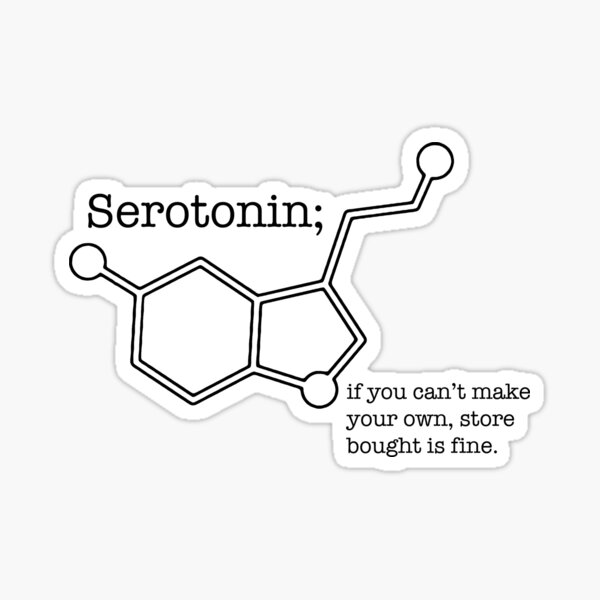 "Serotonin" Sticker by mrsalbert | Redbubble