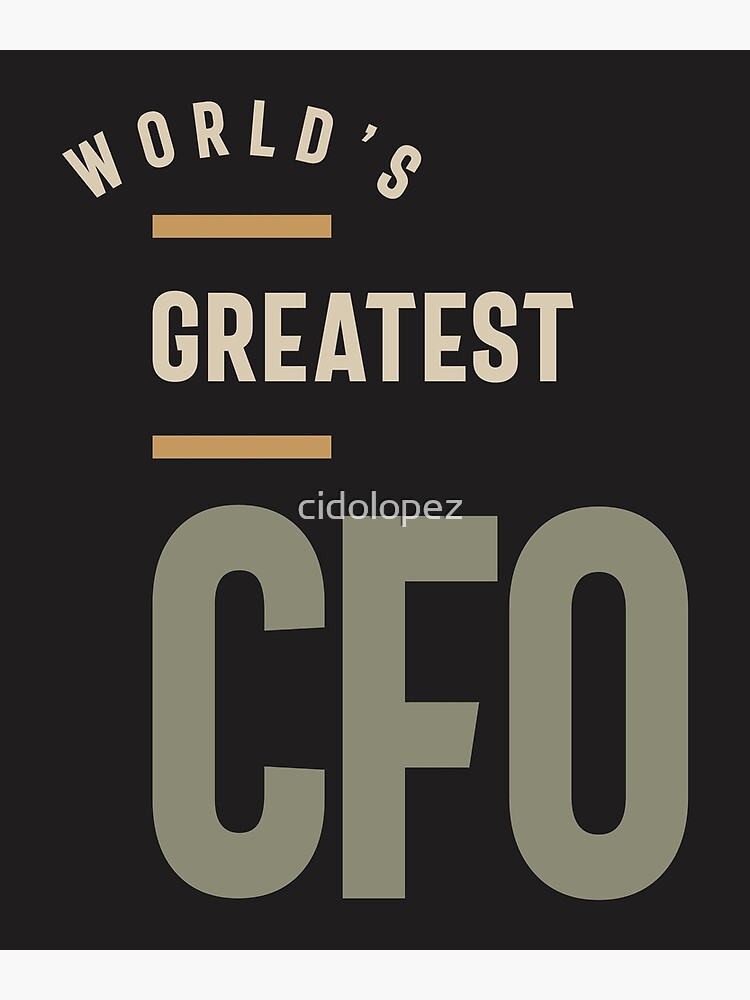 "CFO Gift Funny Job Title Profession" Art Print for Sale by cidolopez ...