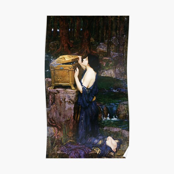 "Pandora, by John William Waterhouse" Poster for Sale by ...