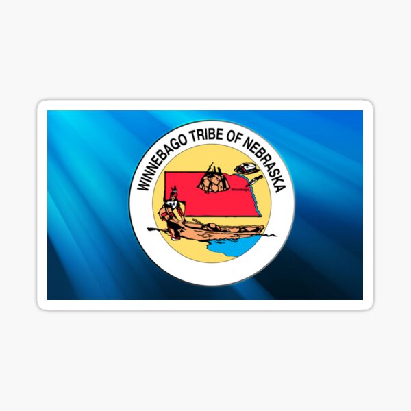 "Flag of Winnebago Tribe USA" Sticker by mo91 | Redbubble