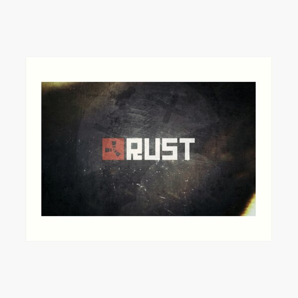 "Rust Video Game Logo " Art Print for Sale by Vintage-Travler | Redbubble