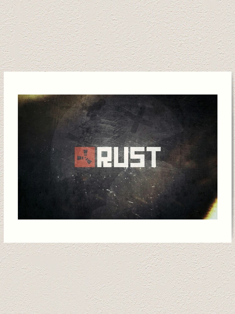 "Rust Video Game Logo " Art Print for Sale by Vintage-Travler | Redbubble