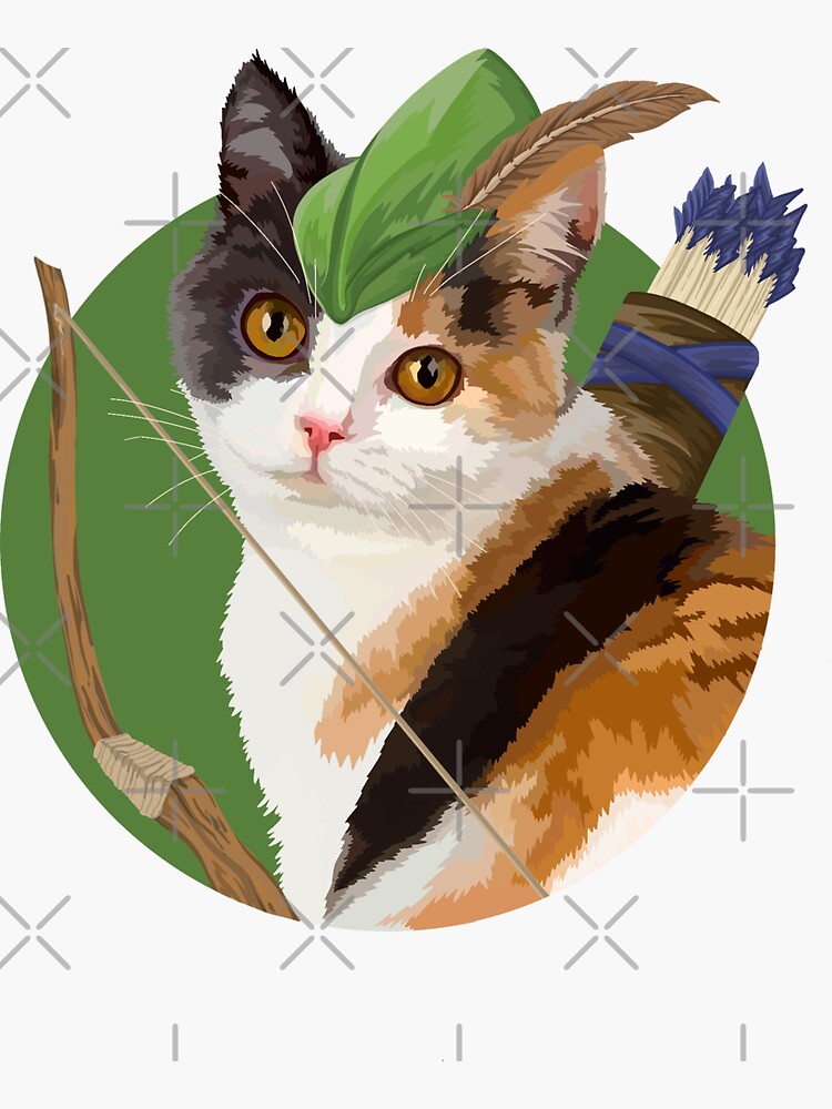 "Ranger Kitty" Sticker for Sale by HanaAbstracts | Redbubble
