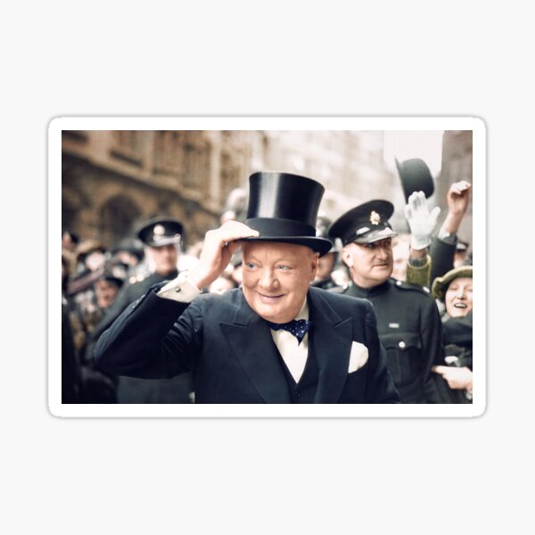 "Sir Winston in Colour" Sticker for Sale by AndythephotoDr | Redbubble