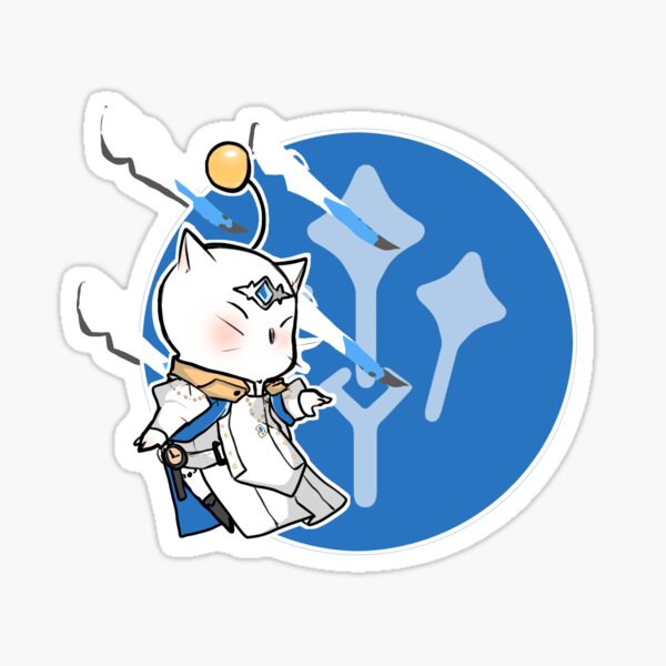 "SAGE MOOGLE FFXIV" Sticker for Sale by Oreen | Redbubble