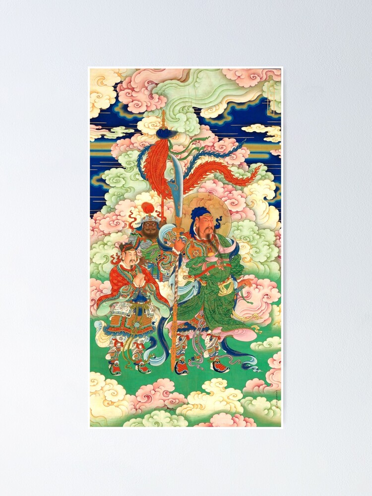 "Guan Yu artwork - Japanese Poster" Poster for Sale by Mckeagdesigns ...