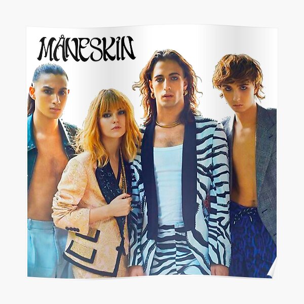 "Maneskin" Poster for Sale by Gonzalezmoy6 | Redbubble