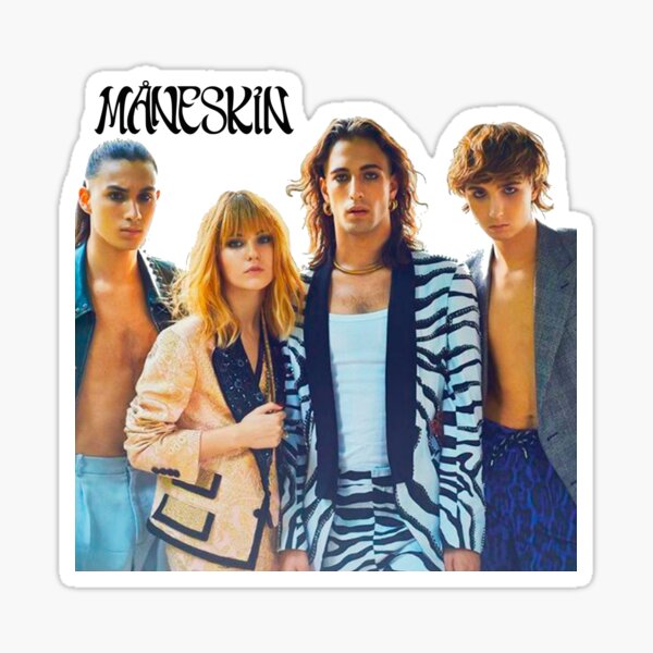 "Maneskin" Sticker for Sale by Gonzalezmoy6 | Redbubble