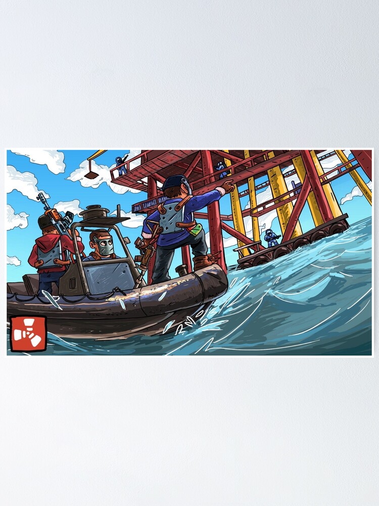 "Rust Ocean Raid" Poster for Sale by Vintage-Travler | Redbubble
