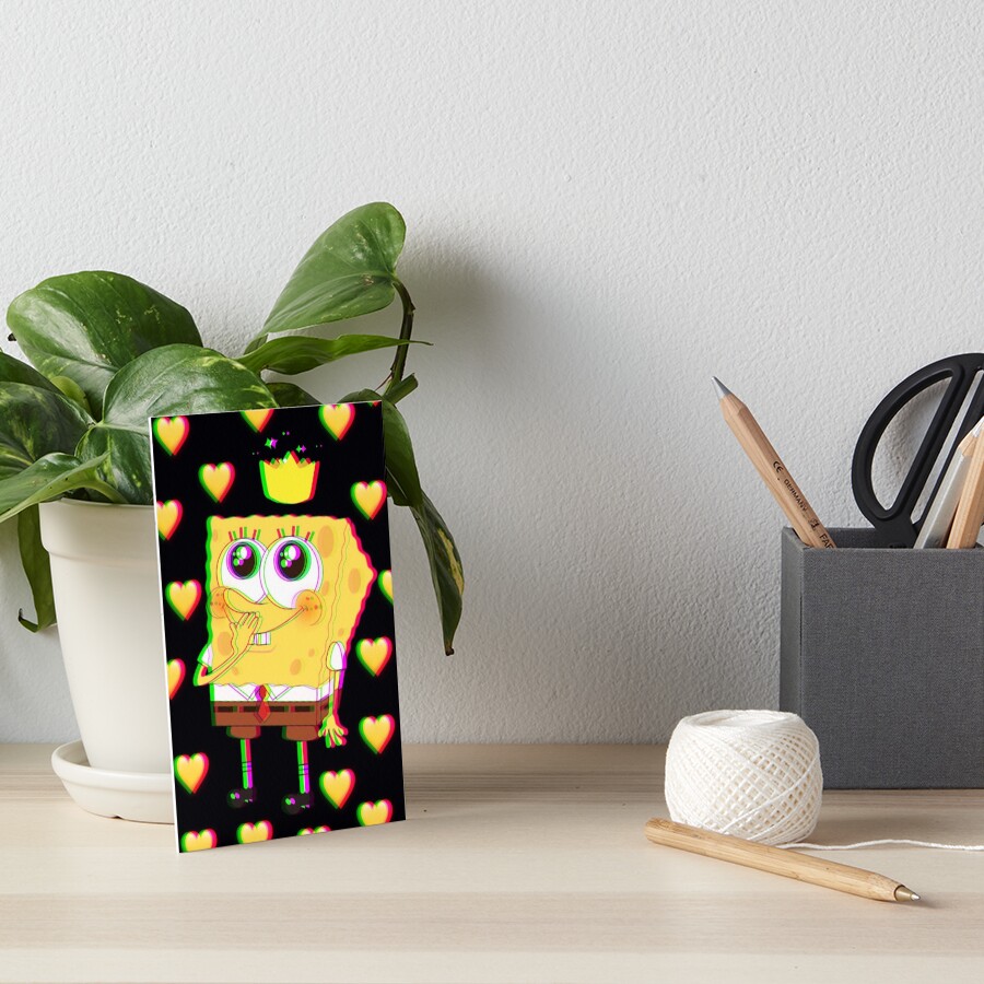 "spongebob" Art Board Print by leegrey456 | Redbubble
