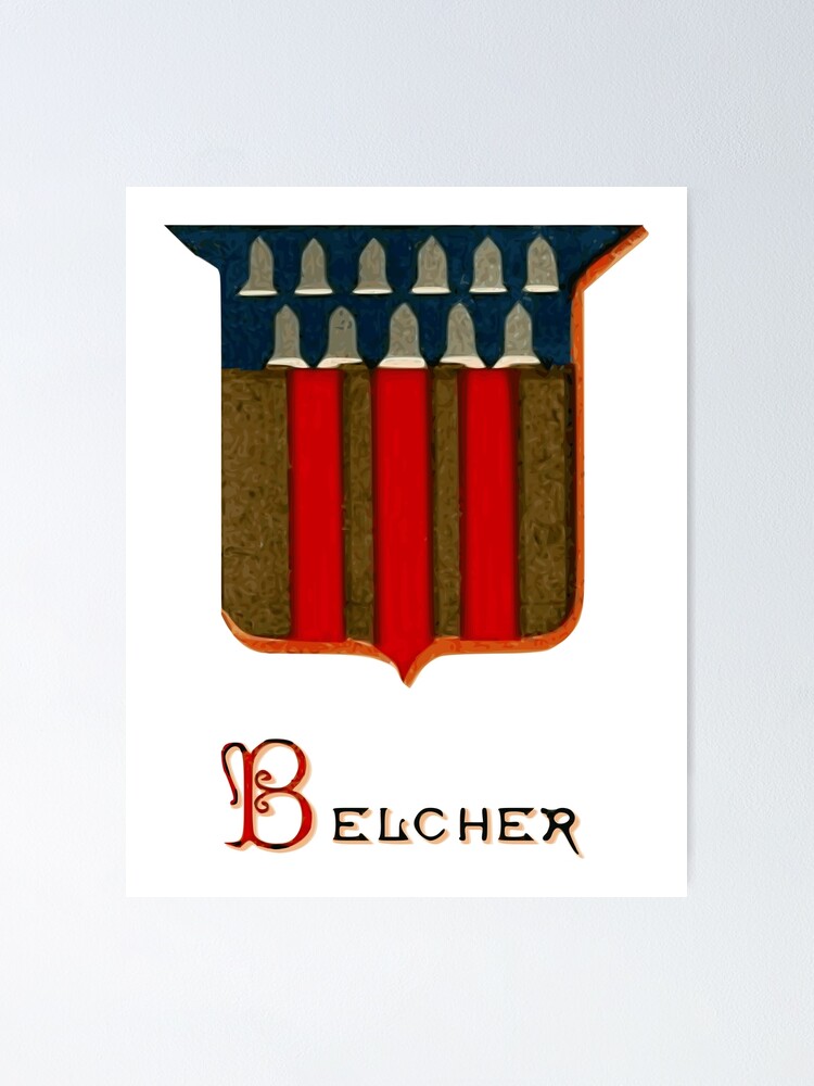 Póster «Escudo de armas de la familia Belcher» de Heraldica | Redbubble