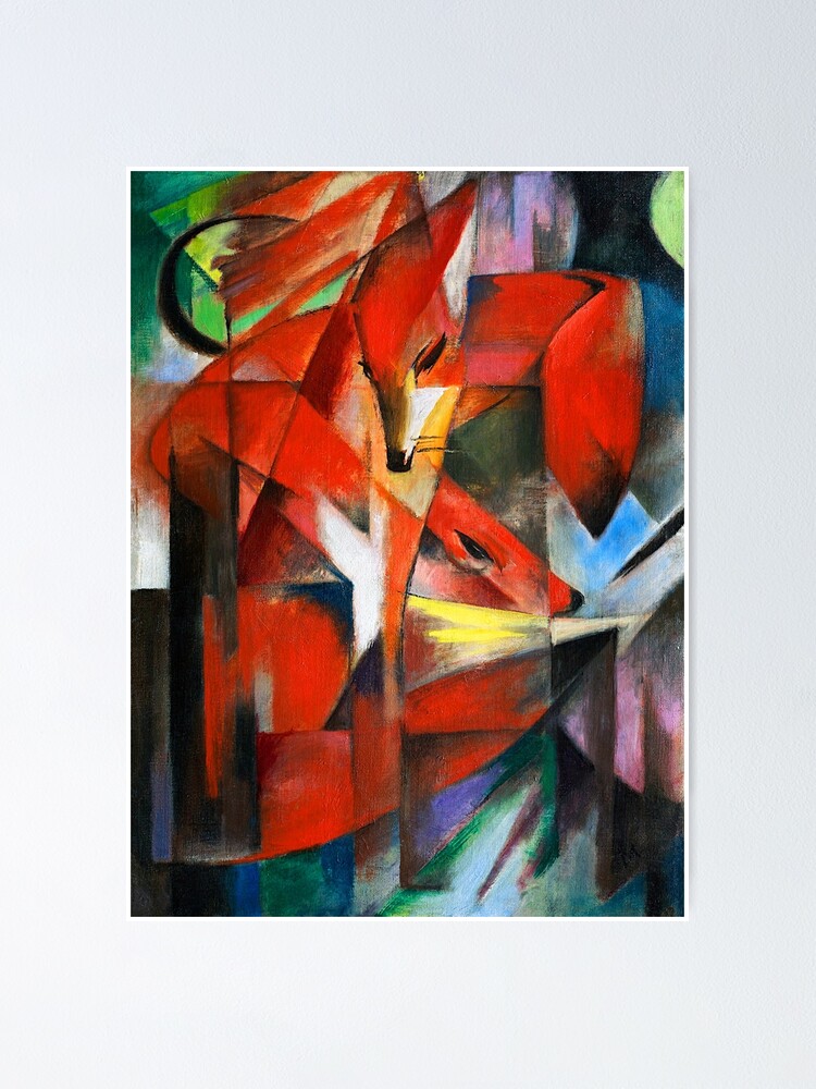 "The Foxes - Franz Marc" Poster for Sale by Find-Art | Redbubble
