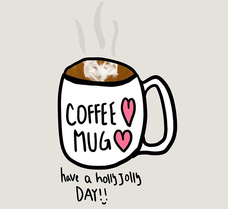 "have a holly jolly day :)" by artistuchow1730 | Redbubble