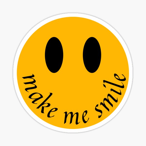 "Make Me Smile - Smiley - Emoticon" Sticker for Sale by TrishaPrints ...