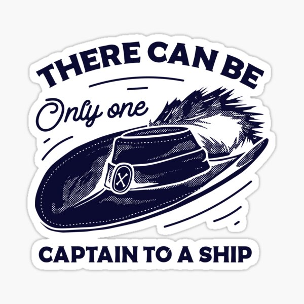 "Captain" Sticker by vintagedin | Redbubble