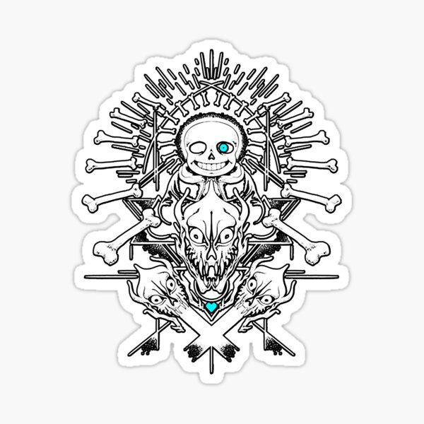 "Mens My Favorite Undertale Megalovania Sans Gifts For Fan" Sticker for ...
