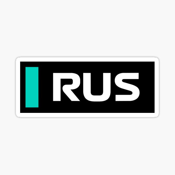 "RUS Russell" Sticker by BrentRamsey | Redbubble
