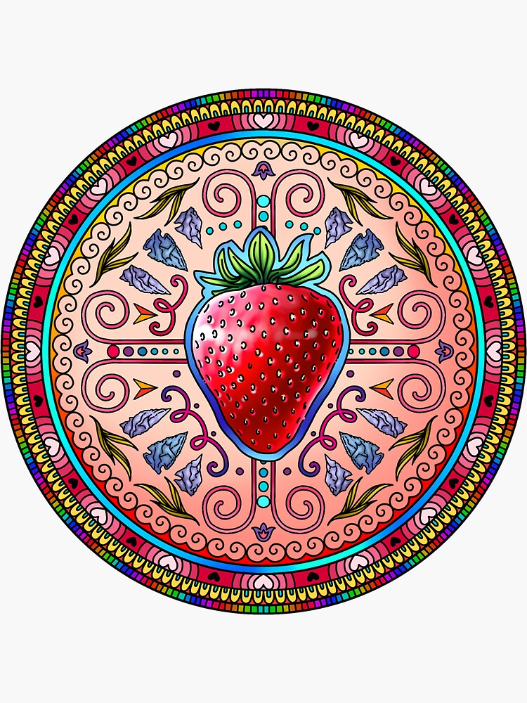 "Heart Berry" Sticker by iiipeash | Redbubble
