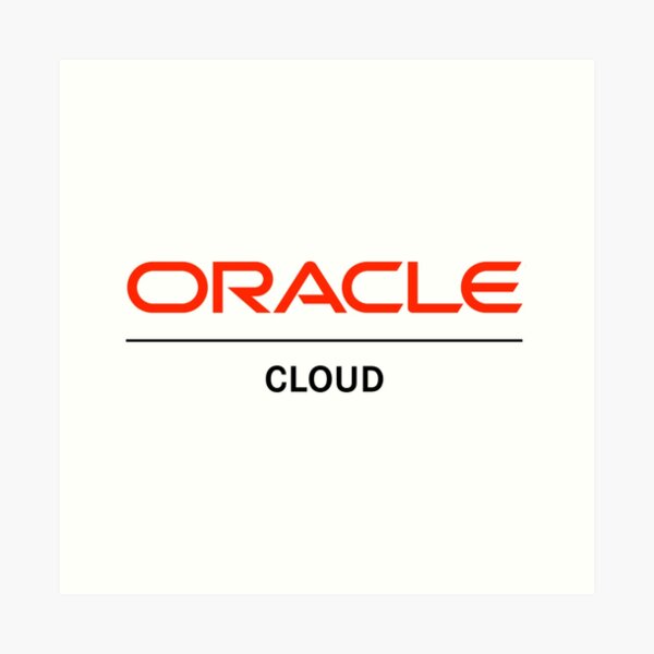 "Oracle Cloud Logo " Art Print by ArtTechTips | Redbubble