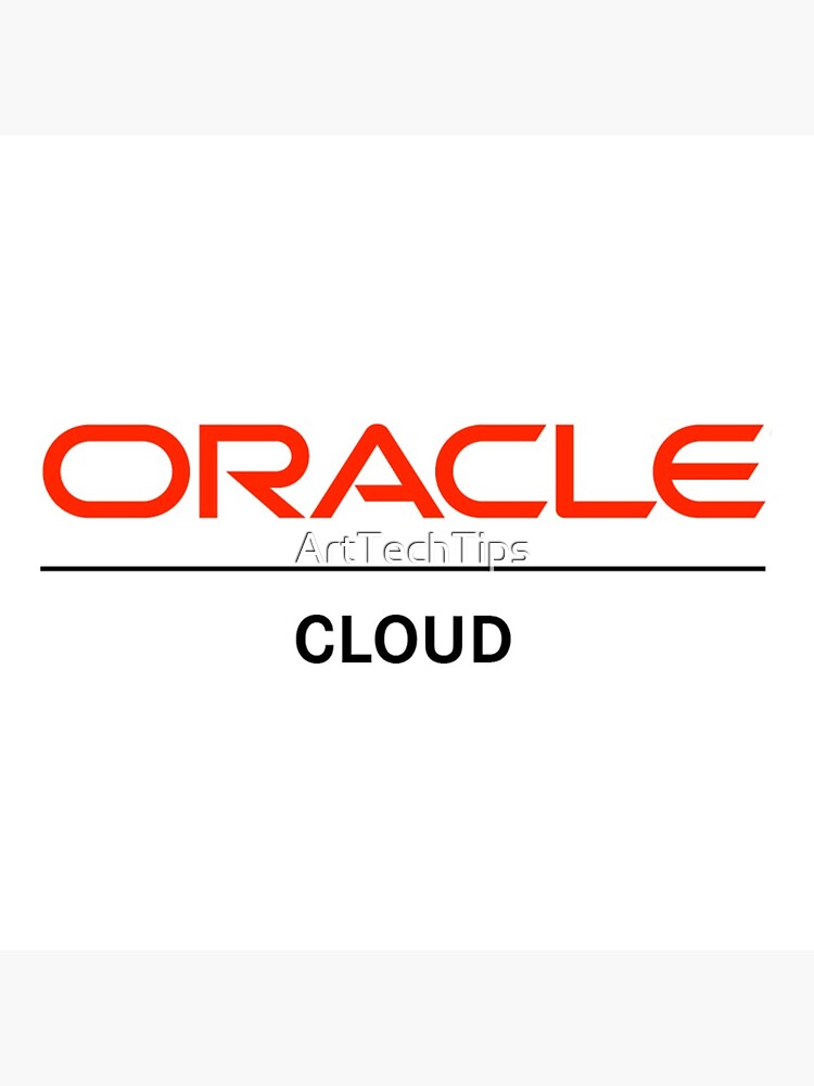 "Oracle Cloud Logo " Art Print by ArtTechTips | Redbubble