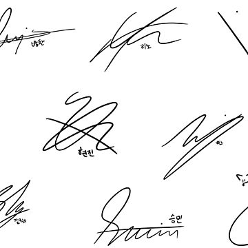 "STRAY KIDS signatures" Sticker by MADCITYY | Redbubble
