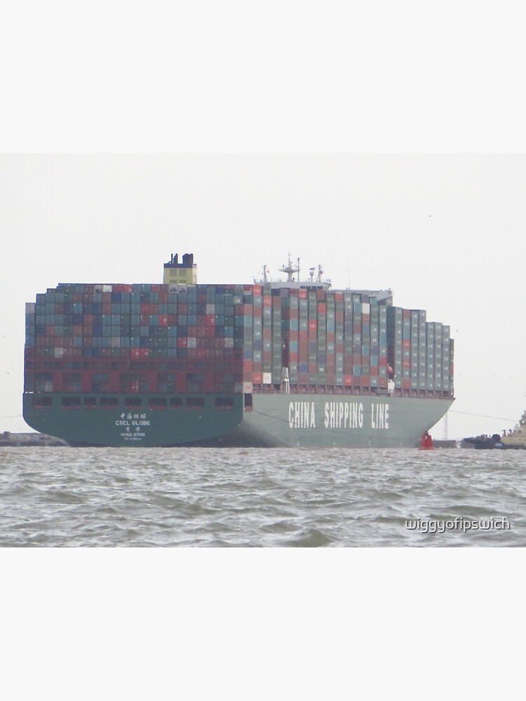 "CSCL Globe - The World's Largest Container" Sticker by wiggyofipswich ...
