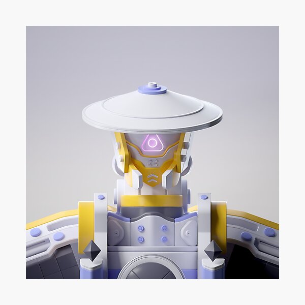Lámina fotográfica «MekaVerse # 703 Robot de dibujos animados estilo ...