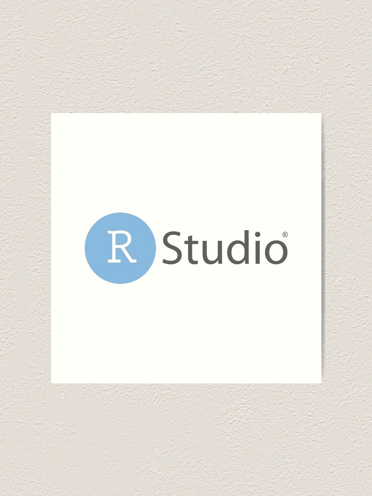 "R Studio Logo" Art Print by ArtTechTips | Redbubble