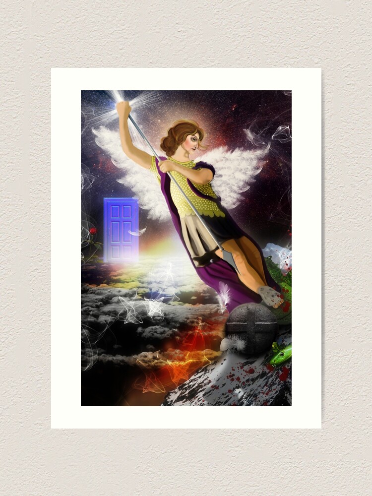 "Saint Michael the Archangel" Art Print for Sale by Iboudesign | Redbubble