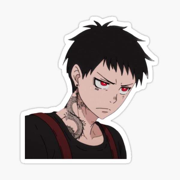 "Shinra edgy edit Fire Force" Sticker for Sale by ShaddyKiddo | Redbubble