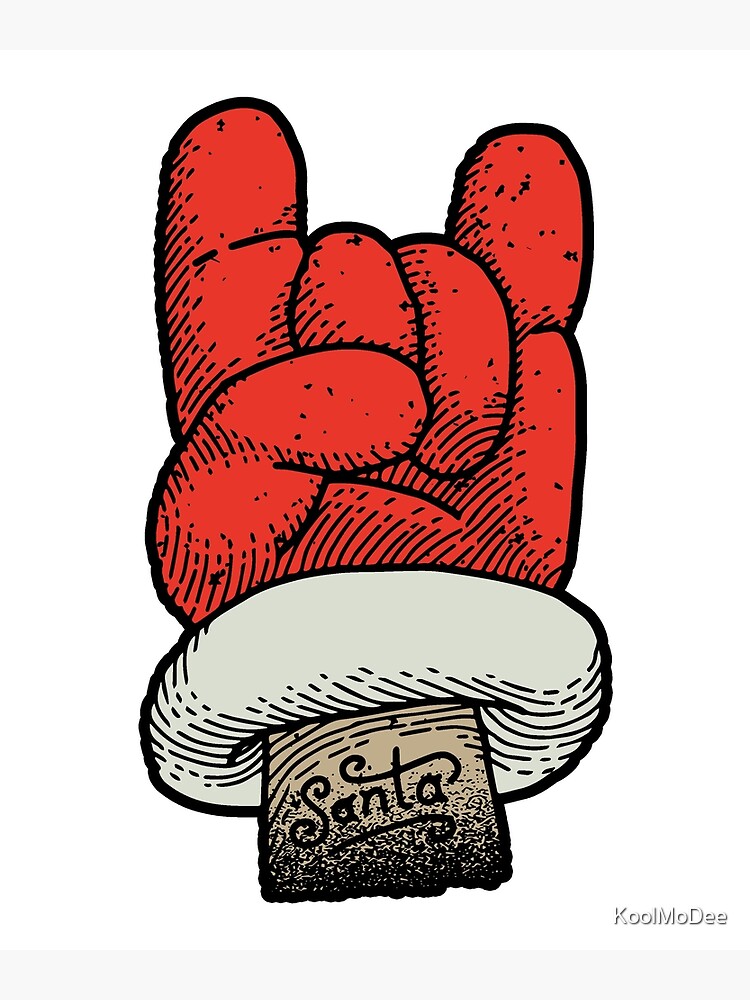 "Rock N Roll Santa" Poster for Sale by KoolMoDee | Redbubble