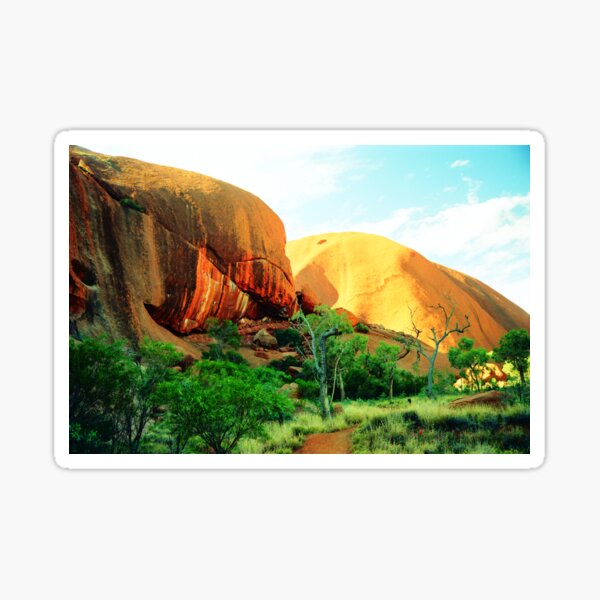 "Weathered Uluru II" Sticker for Sale by blackadder | Redbubble