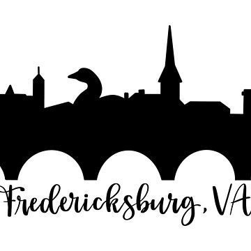 "Gary the Goose (Black Solid Silhouette Fredericksburg, VA)" Poster for ...