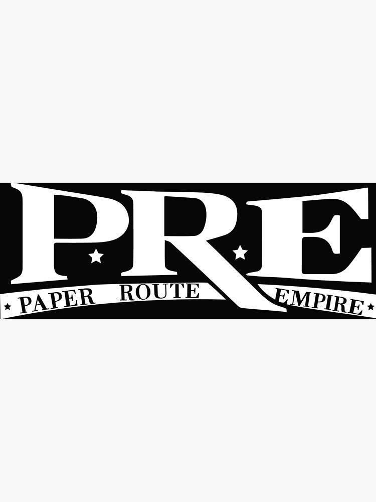 "best trending paper route empire young dolph logo white" Poster for ...