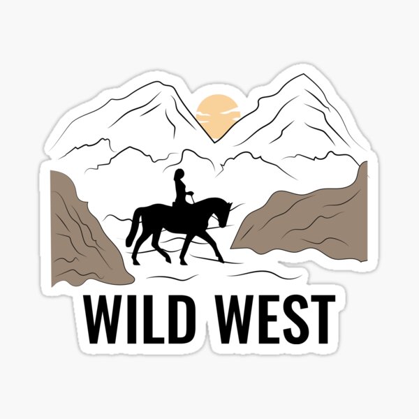 "Wild West" Sticker for Sale by Icai | Redbubble