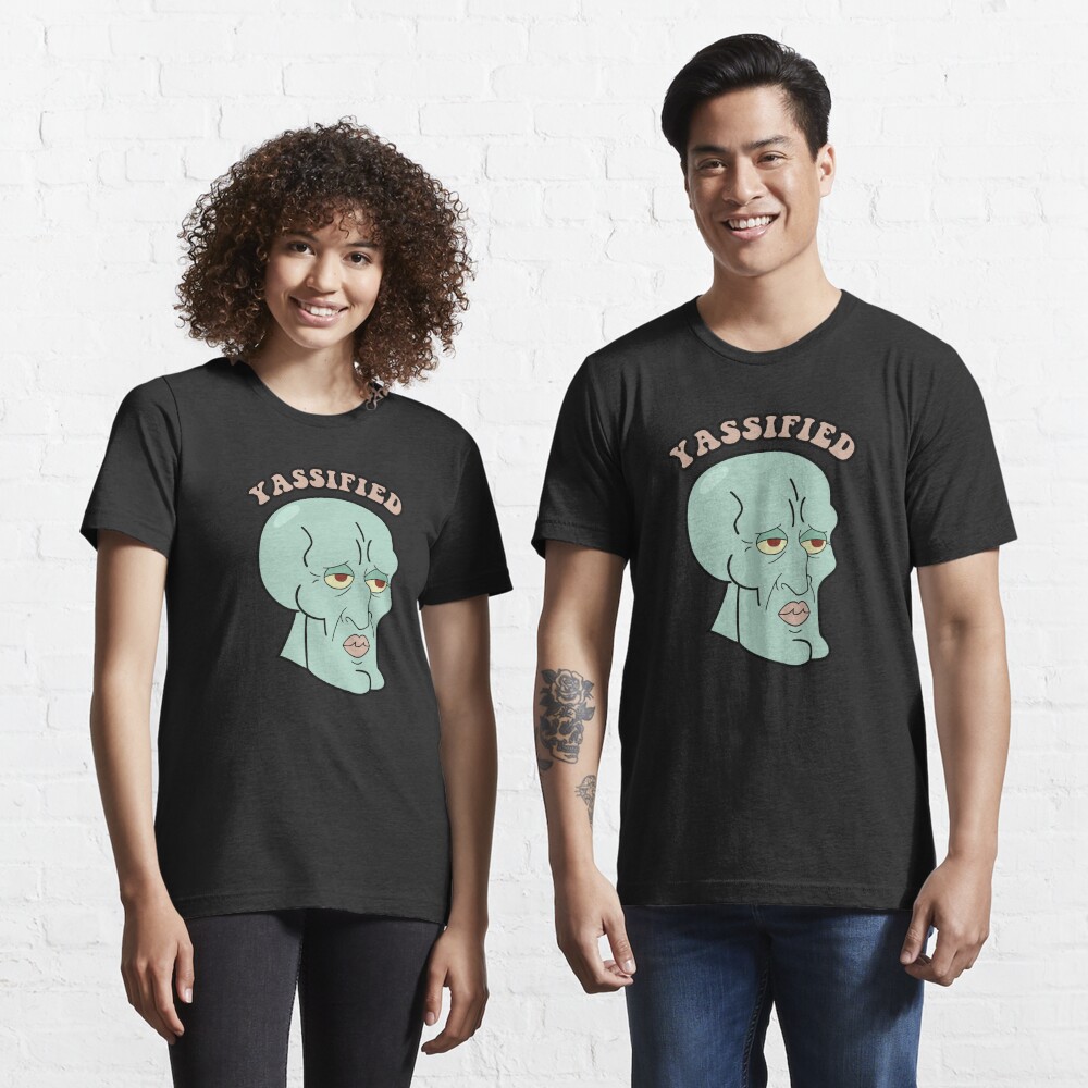 "Yassified Squidward Yassification Meme" T-shirt for Sale by ...